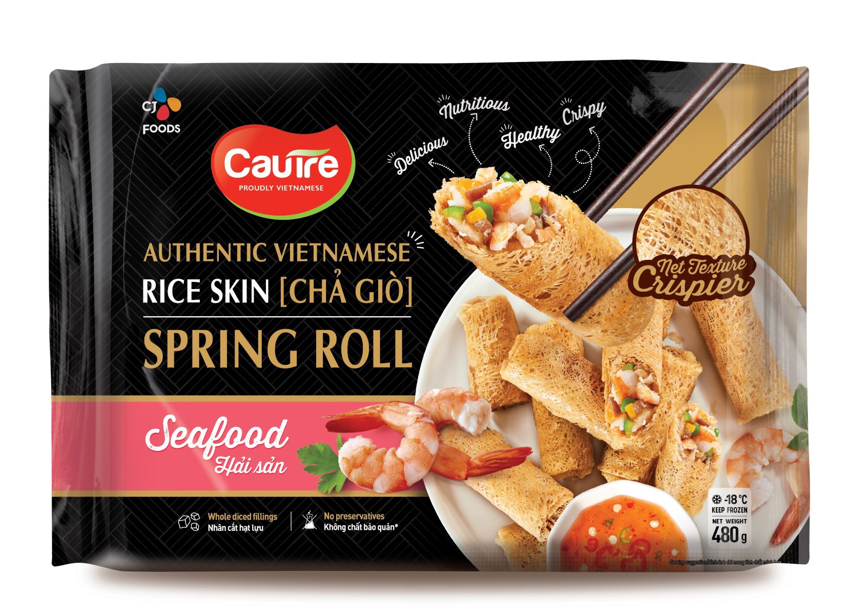 Cau Tre Net Spring Roll Seafood 480g